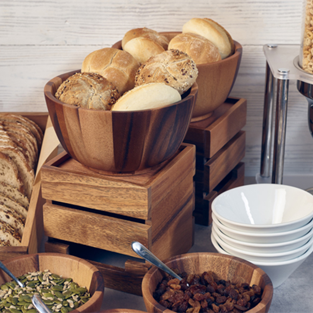 Acacia Wood Box/Riser 12cm